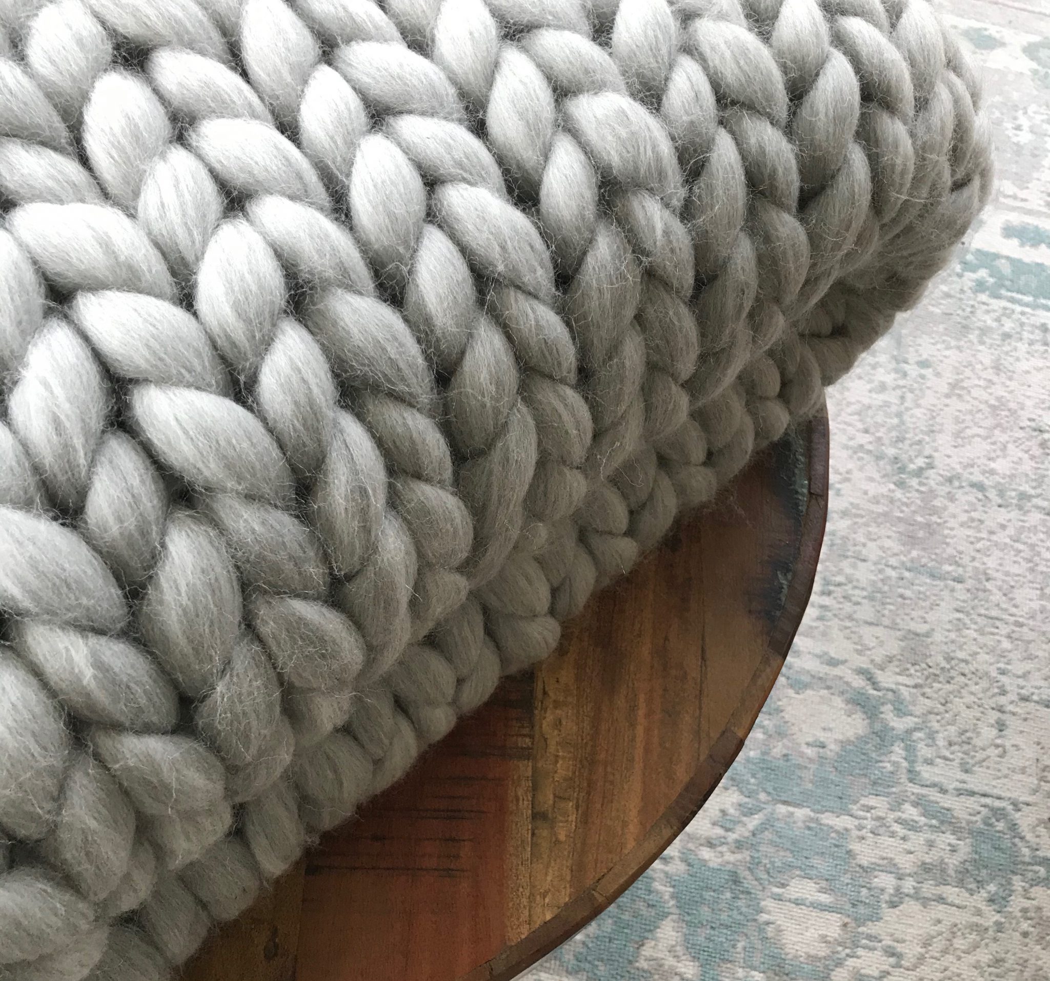 Woondeken XXL 100% Merino wol / plaid grof gebreid | ItteDesigns